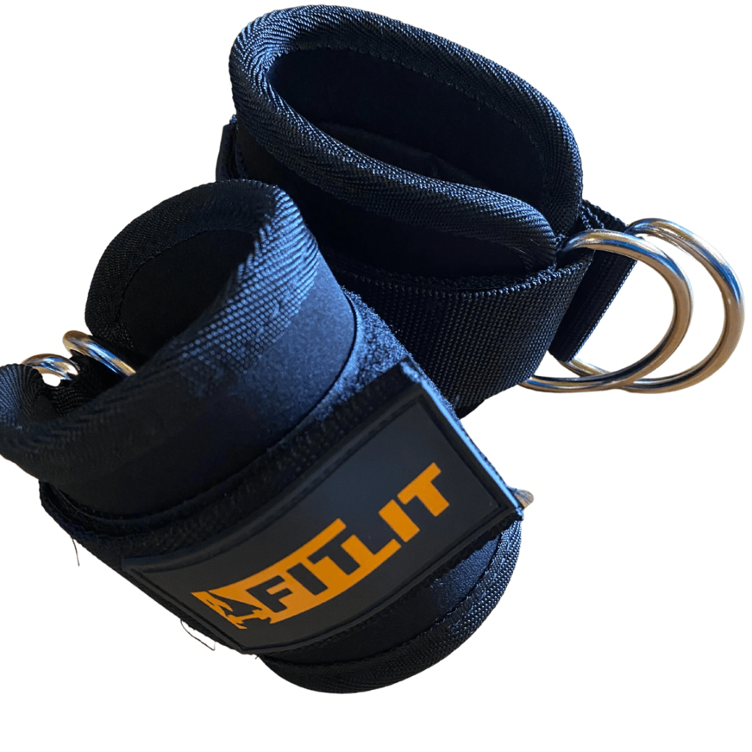 Weightlifting Gym Ankle Straps by FITLIT, Gym Cuffs, Leg Kickbacks str ...